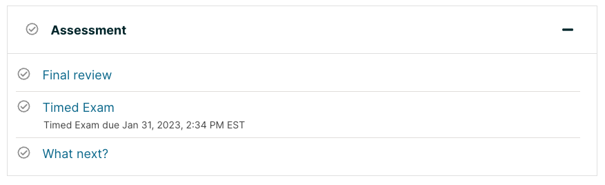 How do I take a timed exam?