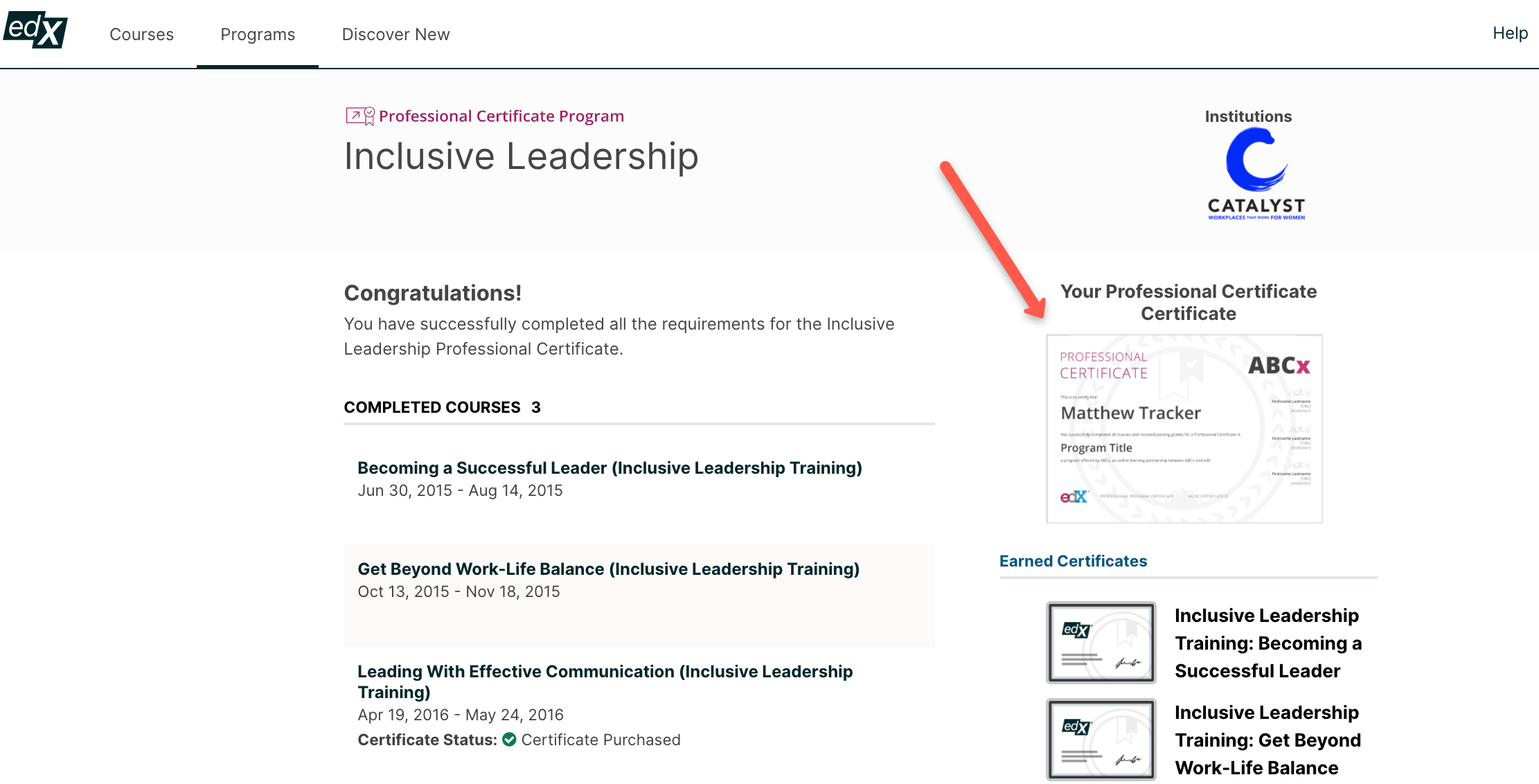 Where can I find my program certificate? – edX Help Center