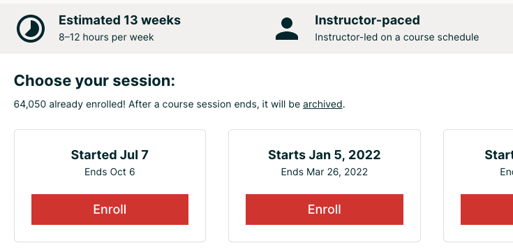What's the course Enrollment page? – edX Help Center