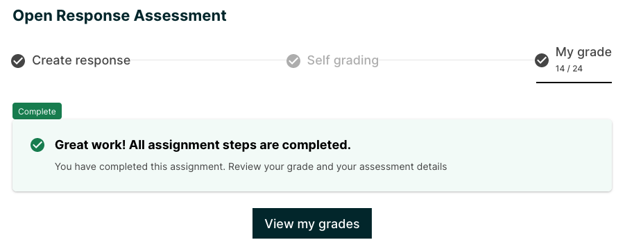 View your staff grade