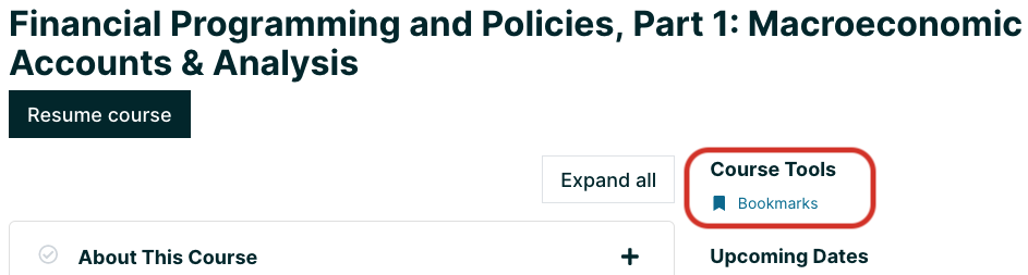 Can I bookmark a place in a course? – edX Help Center